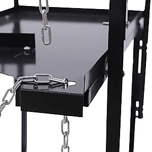 2-Tier Portable Welding Cart Welder Heavy Duty Welding Trolly Cart with 100kg/220lbs High-Load Capacity, Easy to Move Trolley Workshop Organizer for Home Garages Workshops Repair Store