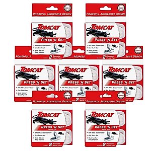 Tomcat Press 'N Set Mouse Trap, 2 Traps/Pack (7-Pack)
