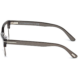 Tom Ford TF5364 Rectangular Eyeglasses FT5364 (020 Chalkstripe Gray/Palladium, 53)