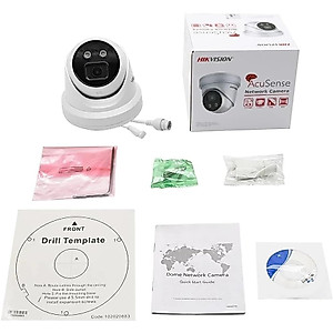 Hikvision DS-2CD2385G1-I 2.8mm 8MP 4K Powered-by-DarkFighter IR Fixed Turret Network Camera POE Night Version IP67 H.265+ English Version IP Camera