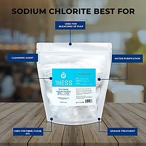 1ness Tech Grade Sodium Chlorite 80% Flakes - Pure & Natural | (6 LBS)
