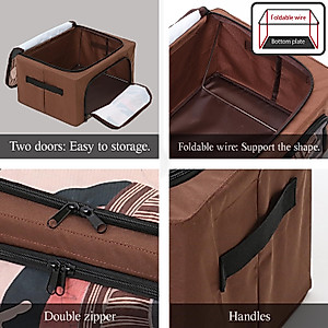 ASTRO Clothes Storage Bag, Clothes Storage Bins Foldable Closet Organizers with wire, Zipper, Top and front bins for Sweaters, Coats, T-shirts, Blankets, Toshusai Sharaku Ukiyo-e, Gift, 900-47