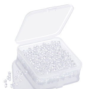 1200 Pcs Silicone Earring Backs Clear Earring Backings Soft Ear Safety Back Pads Backstops for Women,Diameter 4mm(1200PCS/600Pairs)