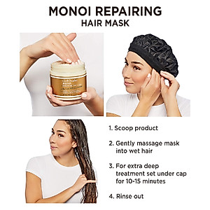 Carol’s Daughter Monoi Deeply Repairing Hair Mask with Monoi Oil Made From Tahitian Tiare Gardenia Flowers and Coprah Coconut Oil and No Parabens, 7 oz