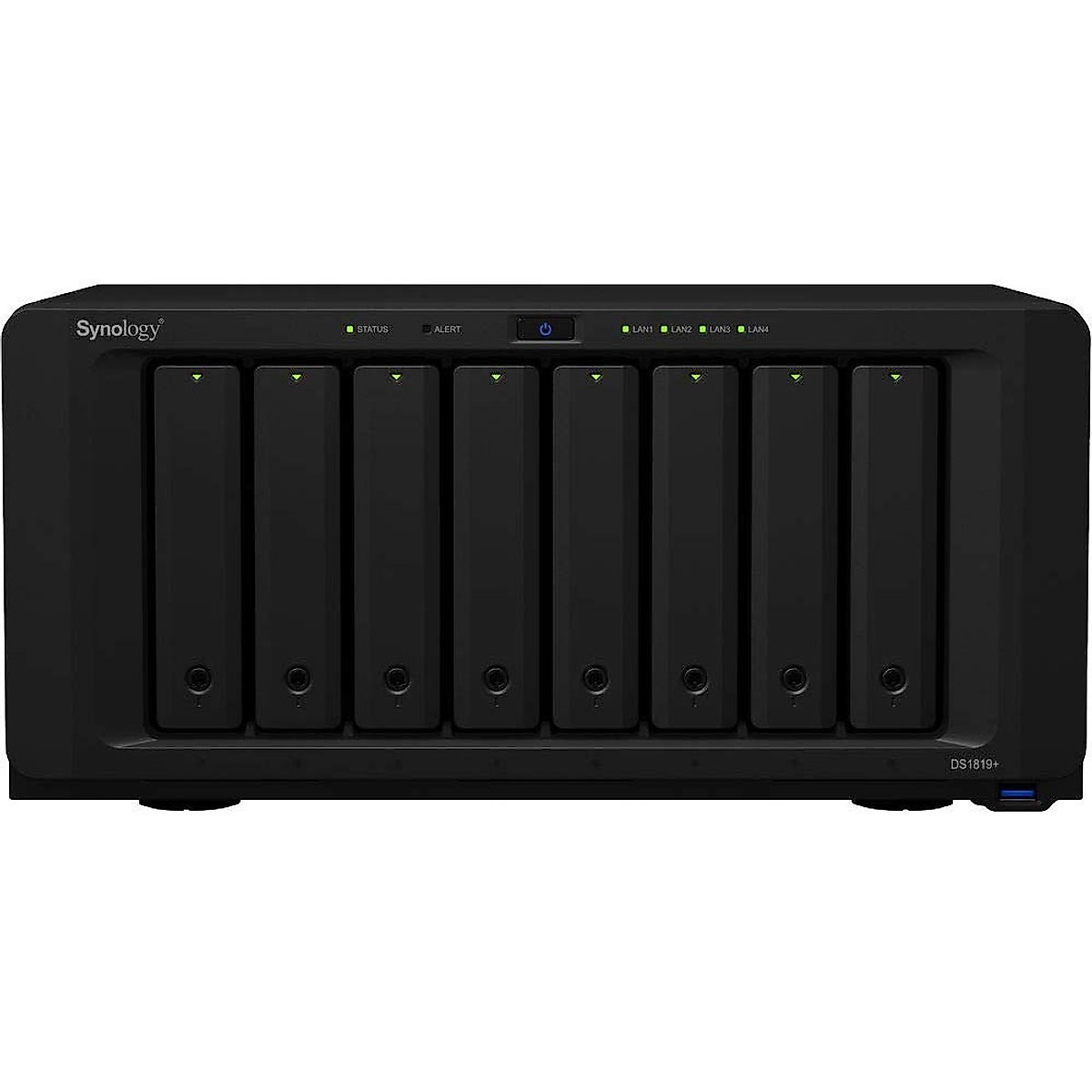 Synology DiskStation DS1819+ iSCSI NAS Server with Intel Atom 2.1GHz CPU, 8GB Memory, 16TB HDD Storage, DSM Operating System