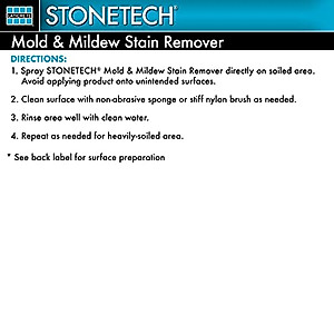 STONETECH Mold & Mildew Stain Remover 24oz Spray Bottle