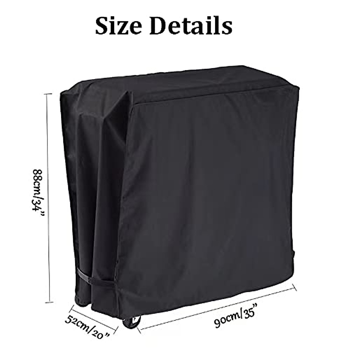 Cooler Cart Cover 420D Oxford Fabric Waterproof Patio Ice Chest Protective Covers with UV Coating