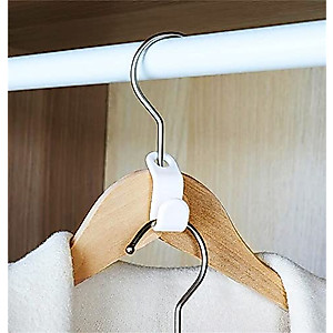 KK5 Hanger Connector Hooks Clothes Connection Cascading Hangers for Clothes Storage & Display in Closet or Store, Heavy Duty Space Saving Outfit Hangers Hanger Extender Clips