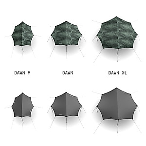 HEIMPLANET Original | Dawn Tarp XL | Waterproof Tent Tarp with 5000 mm Water Column | Supports 1% for The Planet (Grey)