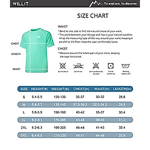 Willit Men's Rashguard Swim Shirts UPF 50+ Sun Protection Shirts Short Sleeve SPF Quick Dry Beach Shirt Light Green L