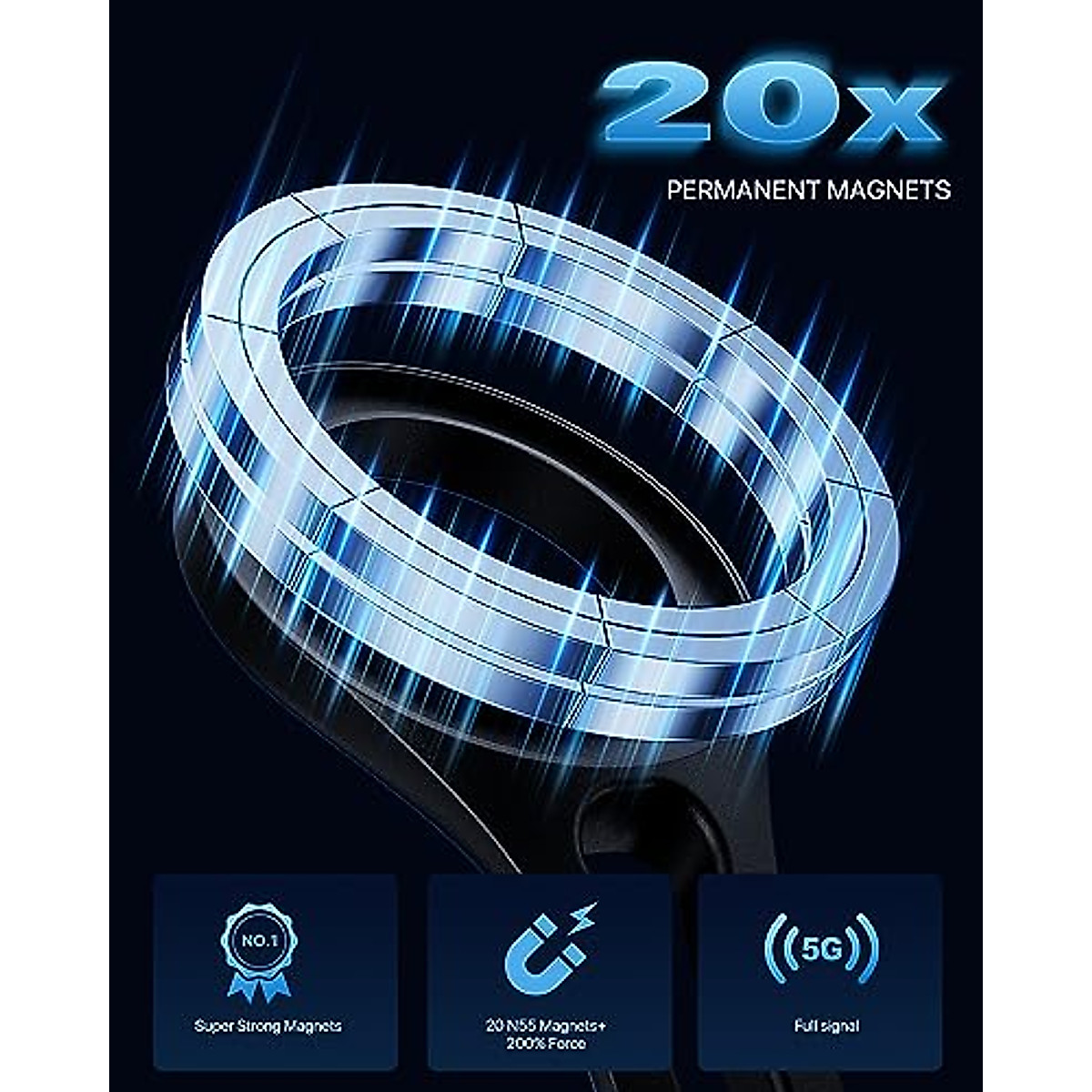 LOTUNY Fits MagSafe Car Mount, [2023 Upgraded Strongest Magnet] Magnetic Phone Holder for Car,Air Vent Hands Free Magnetic Phone Mount for Car Fit for iPhone15 14 13 12 Pro Max Plus Mini MagSafe Cases