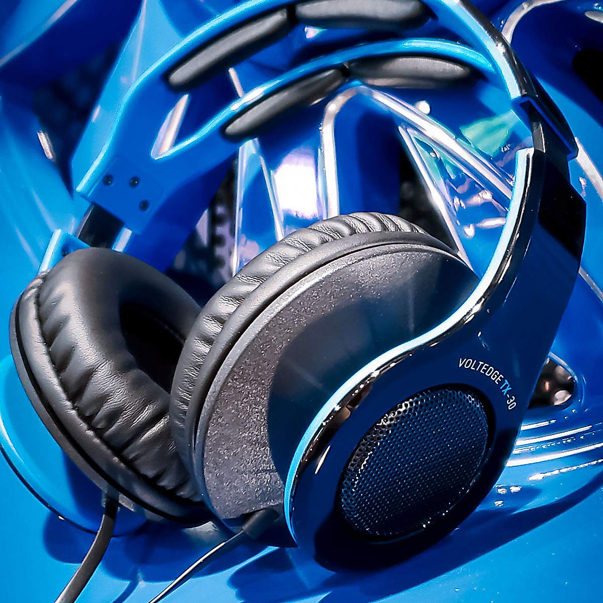 VoltEdge TX30 Game & Go Headset for PS4, Xbox One, PC, Stereo Over Ear Gaming Headphones, Awesome Comfort and Sound