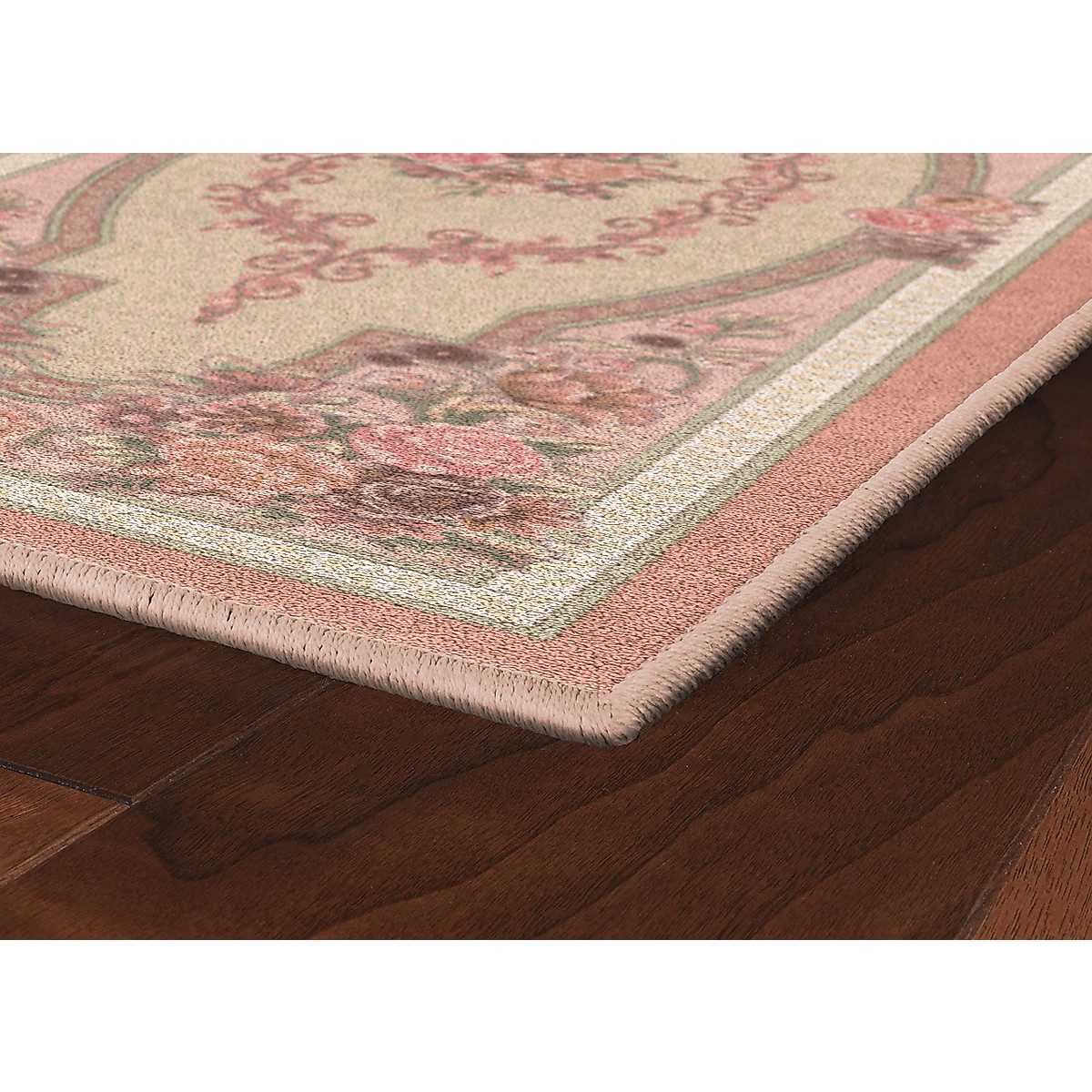 Brumlow MILLS Estate Rose Floral Blossoms Traditional Area Rug for Living Room Mat, Dining, Kitchen Rugs, Bedroom Carpet and Home Décor, 22" x 60", Blush
