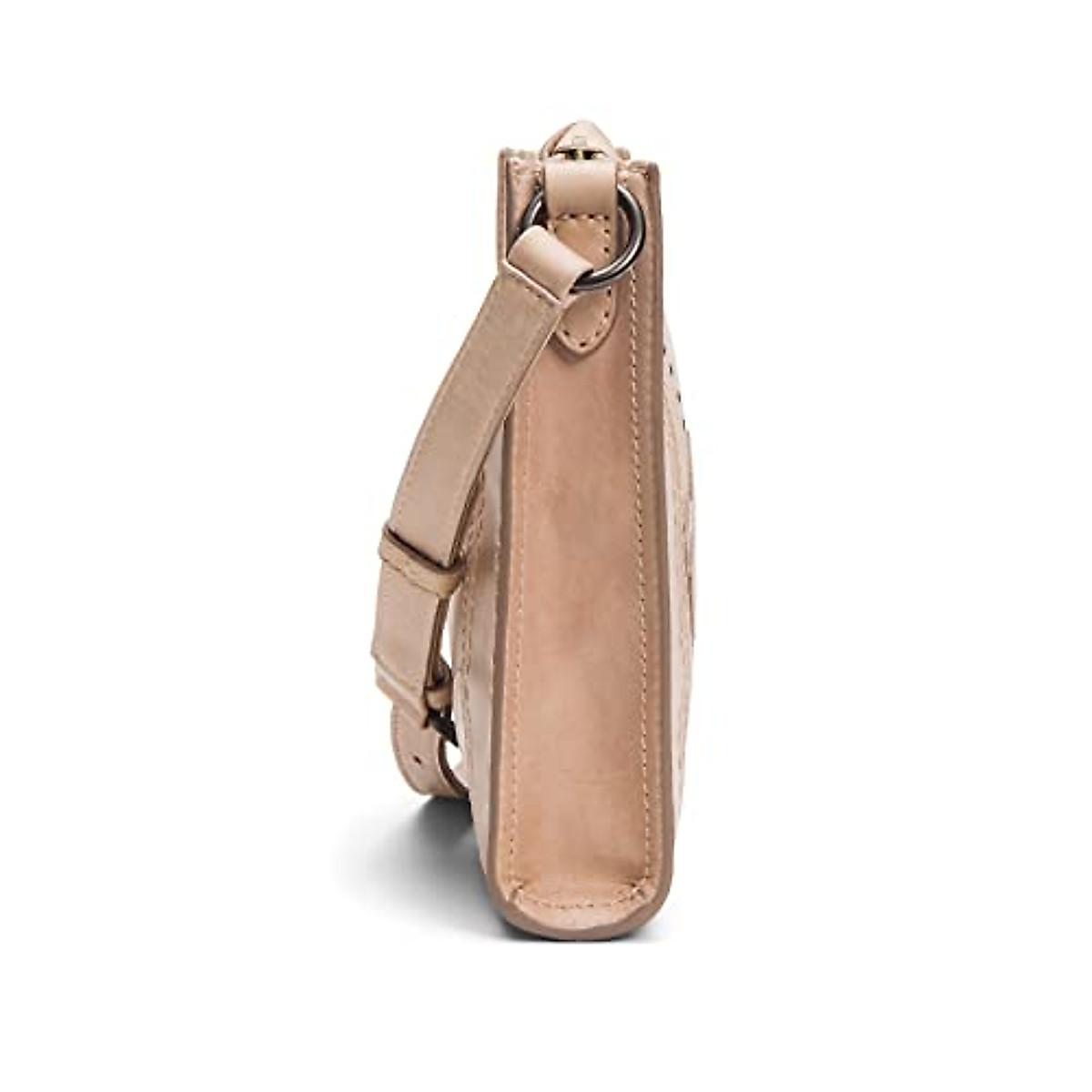 Frye Womens Melissa Studded Floral Zip Crossbody Bag, Evening Rose, One Size US