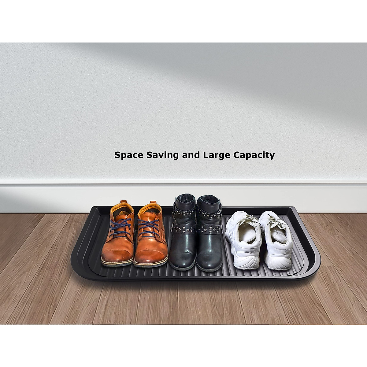 CHAIRLIN Space-Saving Extra Water Resistant Large Shoe Tray, Easy Clean Indoor and Outdoor Use All Seasons, Boot Tray for Entryway, Corridor, Kitchen, Trunk, Mudroom (2)
