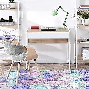 A Nice Night Shaggy Fluffy Faux Fur Area Rug Door Mat,Tie Dye Style,Softest, Luxurious Shag Carpet Rugs for Bedroom, Living Room, Luxury Bed Side Plush Carpets, Rectangle (Light Purple, 3' x 5')