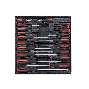 GEARWRENCH 20 Pc. Phillips/Slotted/Torx Screwdriver Set, Dual Material Handles - 80066