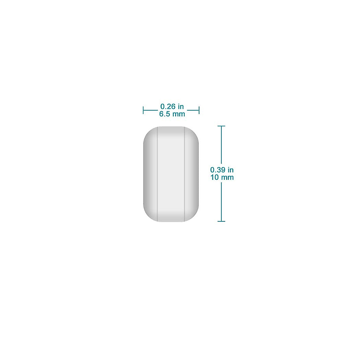 stonylab 5-Pack Stir Bar Set, 10 mm PTFE-Coated Magnetic Stirring Bars White Stir Mixer for Stirrers, 5 PK