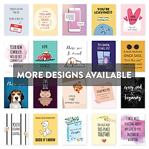 Andaz Press Funny Farewell Jumbo Card Thank You For Everything 8.5 x 11 inch Blank Goodbye Greeting Card with Envelope Big You'll Be Missed Card for Coworker From All Of Us 1-Pack