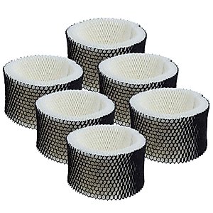 Colorfullife 6 Pack Premium Humidifier Filters Replacement for Holmes Filter A, HWF62, HWF62S, for Sunbeam Cool Mist Humidifiers SCM1100, SCM1701, SCM1702, SCM1762, SCM2409