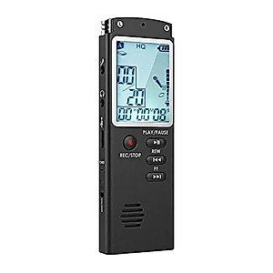 MMX Digital Voice Recorder Voice Activated Recorder with Playback - Upgraded Small Tape Recorder for Lectures, Meetings, Interviews, Mini Audio Recorder USB Charge, MP3
