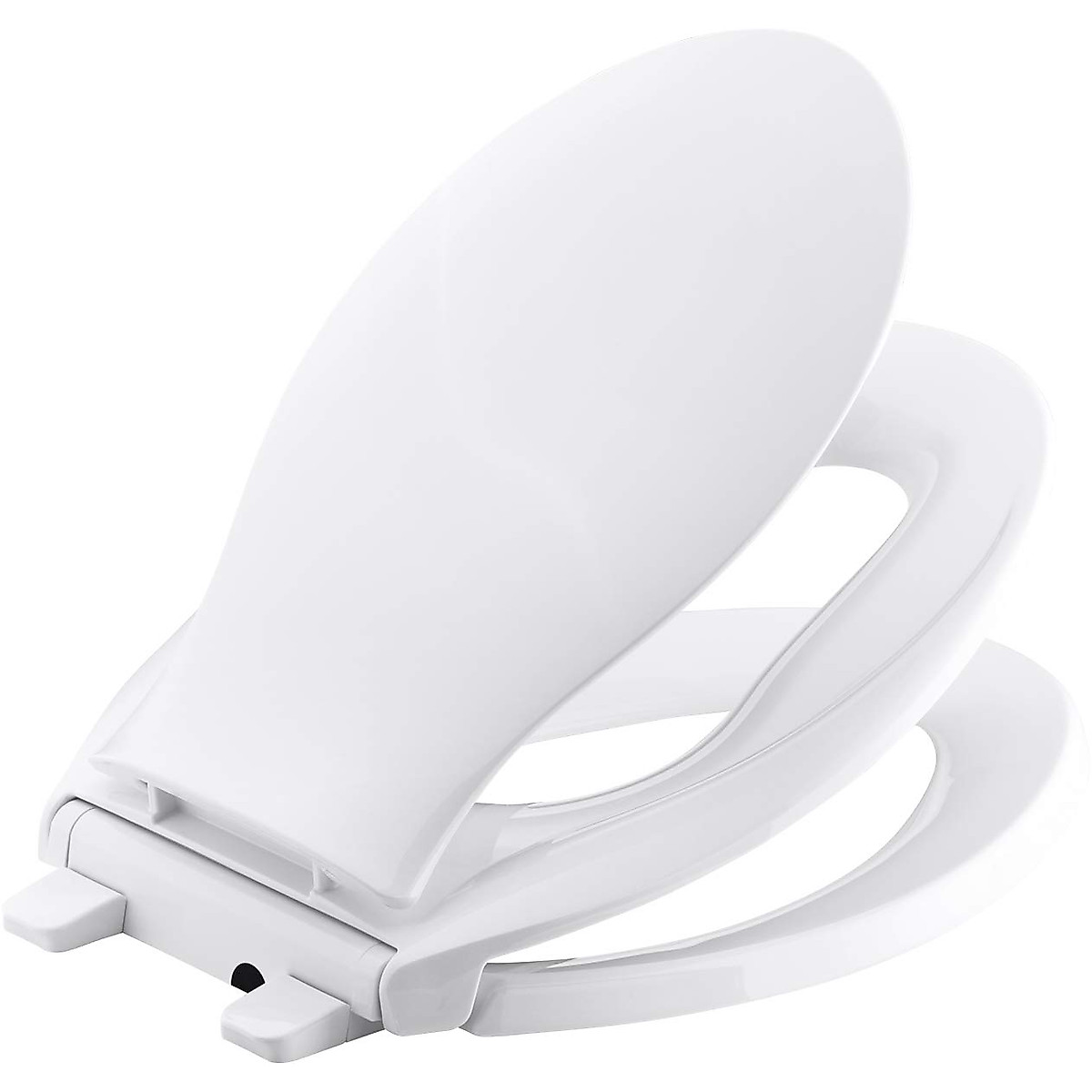 KOHLER K-2599-0 Transitions Nightlight Quiet-Close with Grip-Tight Toilet Seat, White