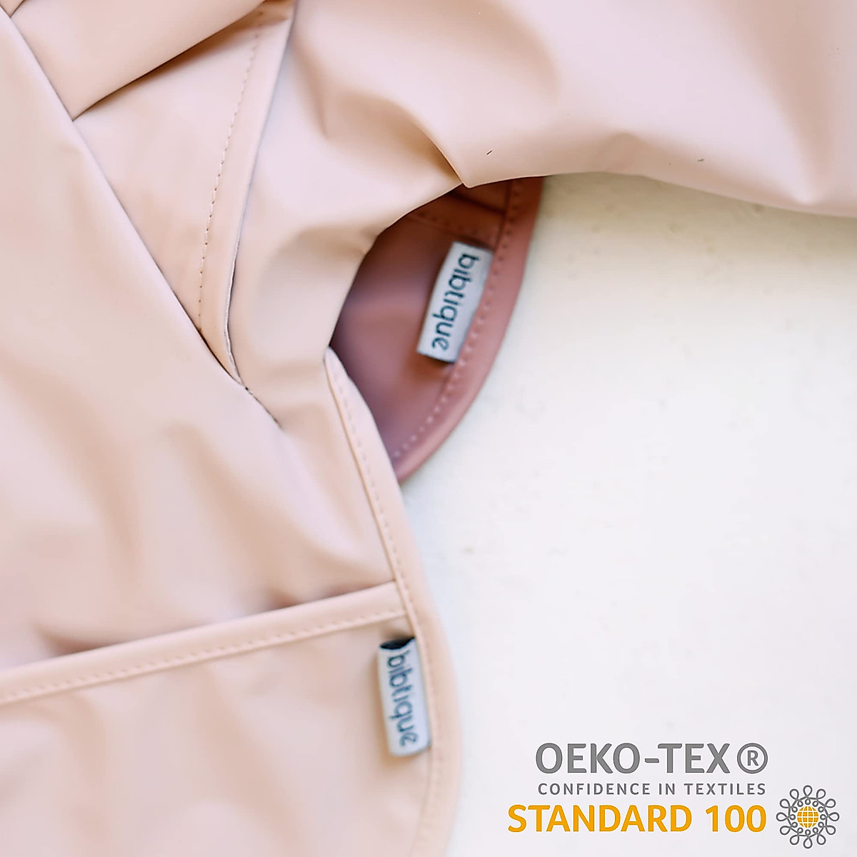 Bibtique Long Sleeve Bibs For Babies 6-24 Months – Waterproof Baby Smock for Eating – Stain Resistant Shirt Bibs For Babies