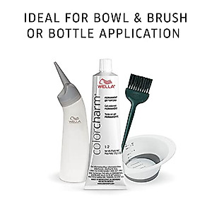 WELLA colorcharm Permanent Gel Haircolor, With Long Lasting Gelfus Technology, For Gray Coverage, 2N/211 Very Dark Brown, 2 oz