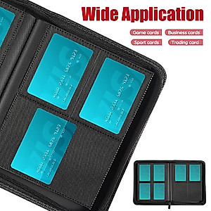 Pemocyny Trading Card Binder with Sleeves, Red, 288 Card Storage Capacity, Durable and Waterproof