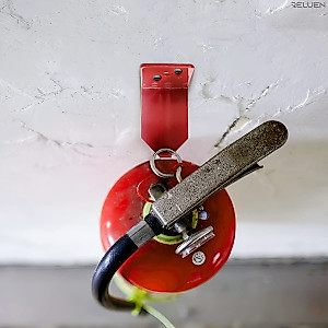 Home Fire Extinguisher Mount Wall Bracket - 4Pcs Fire Extinguisher Brackets Adjustable Fire Extinguishers for The House 20LB Fire Extinguisher Bracket Screws - Fireplace Mounting Bracket Wall Hook