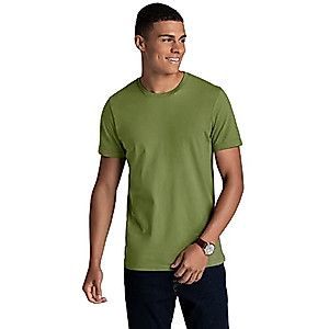 Fruit of the Loom Men's Recover Cotton T-Shirt Made with Sustainable, Low Impact Recycled Fiber, Antique Green, X-Large