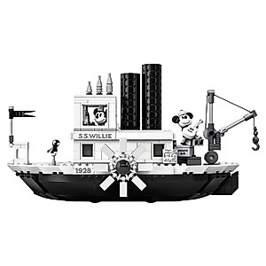 LEGO Ideas 21317 Disney Steamboat Willie Building Kit (751 Pieces)