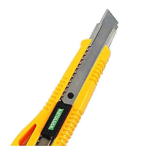 FixtureDisplays® Set of 4 Pcs Plastic Utility Box Cutter Plastic Safety Cutter,Mixed Color,Ship randomly102718 102718