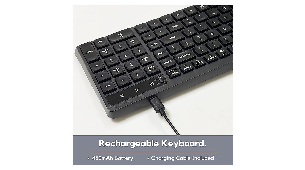 X9 Wireless Keyboard and Mouse Combo – Full Size & Ergonomic for Office