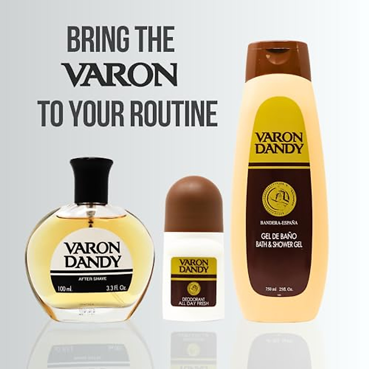 VARON DANDY Aftershave for Men - 100ml, Classic Scent, Refreshing and Soothing