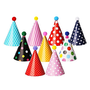 Vesil Kids Birthday Party Hats, Assorted