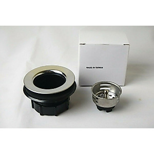 APEX RV Removable Sink Drain Assembly fits 2-2 1/2 Inch Sink Opening Diameter for 1 1/2 Inch Pipe Diameter with Stainless Steel Strainer for RV, Camper, Trailer, Marine Vessel, and Cabin.