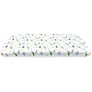 Cuddly Cubs Graco Pack n Play Fitted Sheet – Dinosaur Playard Sheet – Snuggly Soft Jersey Cotton Mini Crib Sheet for Boy – 1 Pc
