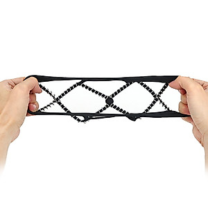 Traction Chains for Walking on Ice and Snow, Ice Cleats Spikes Crampons Grips Non Slip Grippers Portable for Jogging Climbing Outdoor Running Hiking Mountaineering Boots Shoes Women Men Kids