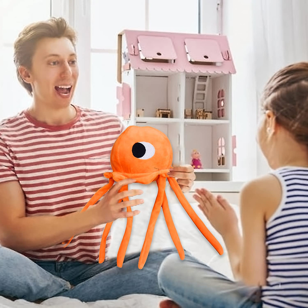 SMEARUS Garten of Banban, 11.8" Garten of Ban Ban Plush Monster Horror Game Garden of Ban Ban Plushies, Birthday Party Favors Gifts (Orange)