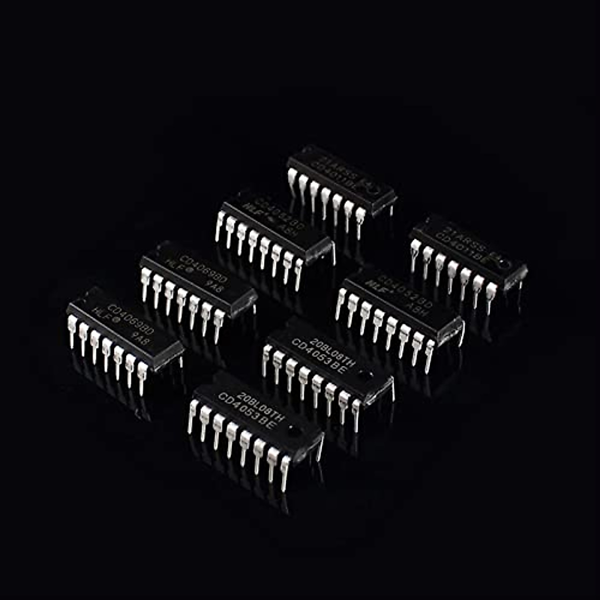 OWAHO IC Kits 40pcs/Lot Integrated Circuit Logic IC Kit CD4011 CD4069 CD4052 CD4053 DIP Electronic Component with Chipset (Color : Cd4052-10pcs)