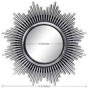 Kelly Miller Small Round Mirrors for Wall Decor Set of 3 - Great Home Accessories for Bedroom, Living Room & Dinning Room (M014)