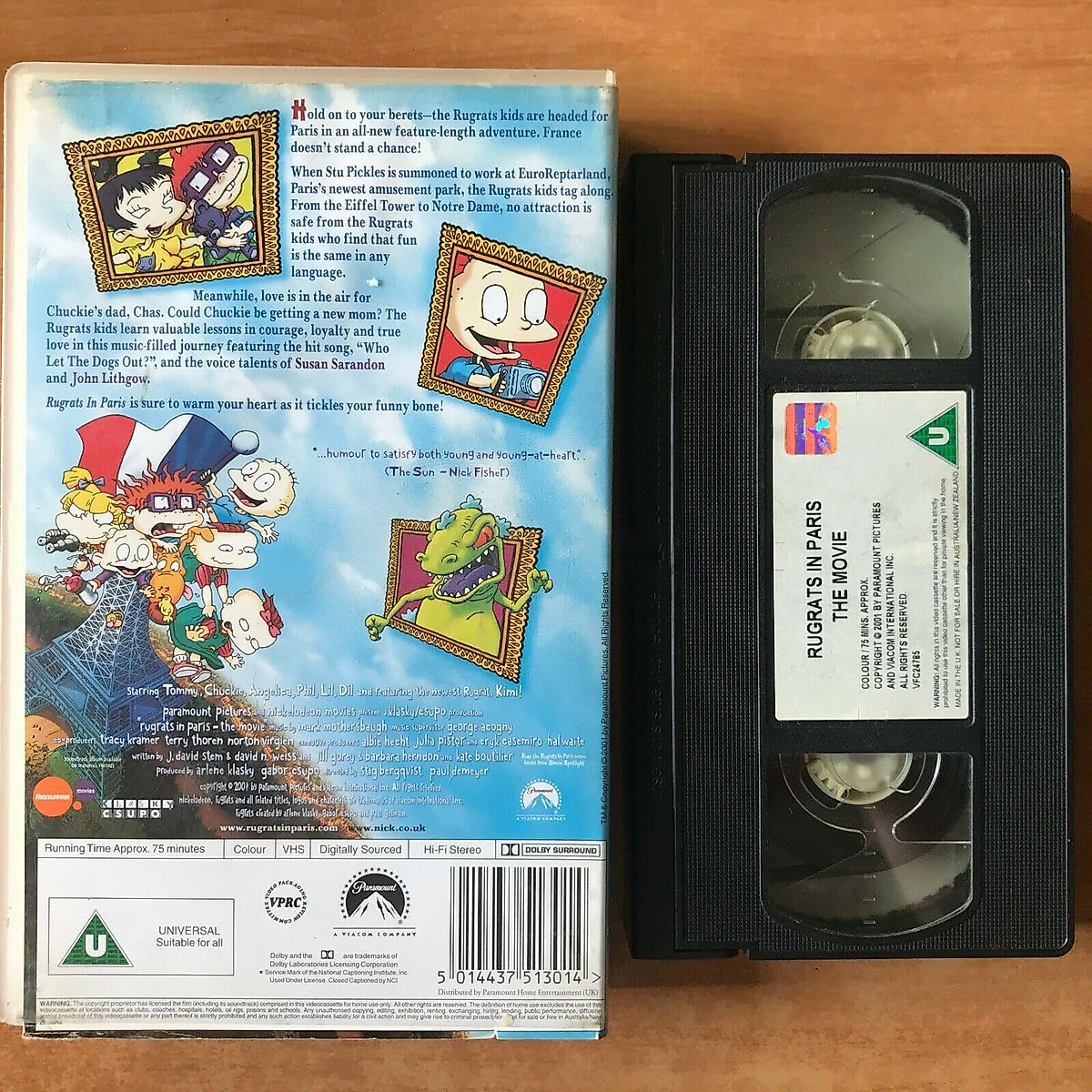 Rugrats In Paris: The Movie; [Nickelodeon] Large Box - Animated - Kids - Pal VHS