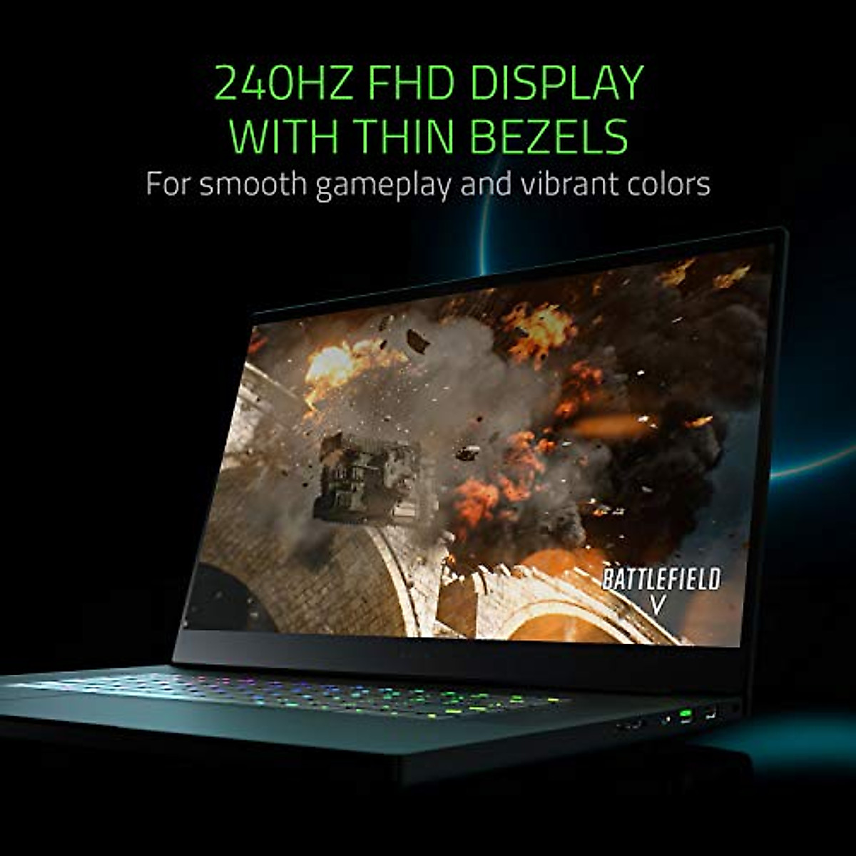 Razer Blade Pro 17 Gaming Laptop 2019: Intel Core i7-9750H, NVIDIA GeForce RTX 2080 Max-Q, 17.3" FHD 240Hz, 16GB RAM, 512GB SSD, CNC Aluminum, Chroma RGB Lighting, Thunderbolt 3, SD Card Reader