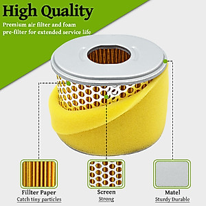 GX390 Air Filter Replacement for Honda AFZE30 GX340 13HP 11HP Cyclone Engines - Replaces 17210-ZE3-505 17210-ZE3-010 Air Filter with Pre-Filter