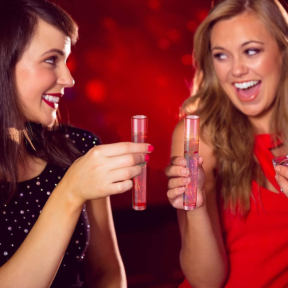 Transparent Test Tube Shot Glasses, 2 oz Hard Plastic Shot Glasses, Self Standing, 5.75"L x 3/4" in, 250pcs.