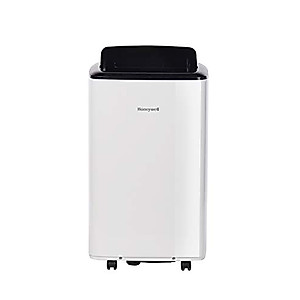 Honeywell Compact Portable Air Conditioner w/Dehumidifier & Fan Cools Rooms Up to 350 Sq.Ft. w/Drain Pan & Insulation Tape (HF08CESWK)