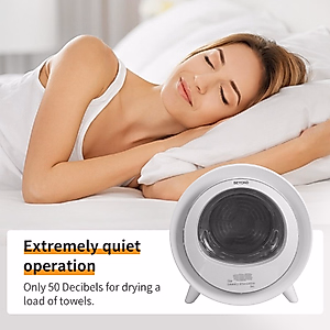 Beyond AI Portable Compact Lightweight Tumble Dryer (White)