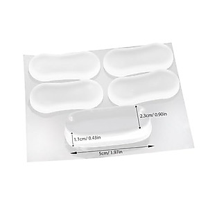 COOLHIYA 20pcs Toilet Seat Cushion Toilet Covers Toilet Gaskets Cabinet Bumpers Clear Cabinet Door Stoppers Toilet Seat Bumper Toilet Seat Bidet Replacement Kit Toilet Bumper