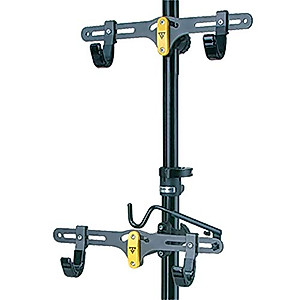 Topeak TwoUp TuneUp Bike Stand Black, L x W x H ﻿44 x 34 x 214 cm (Open) / ﻿17.3” 13.4” x 84.3”